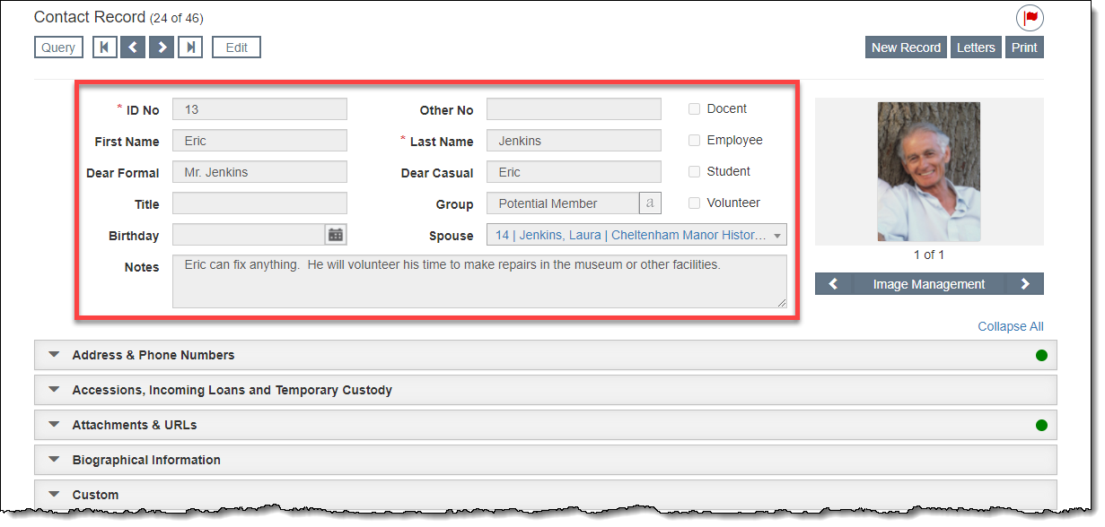 Anatomy of a Contact Record